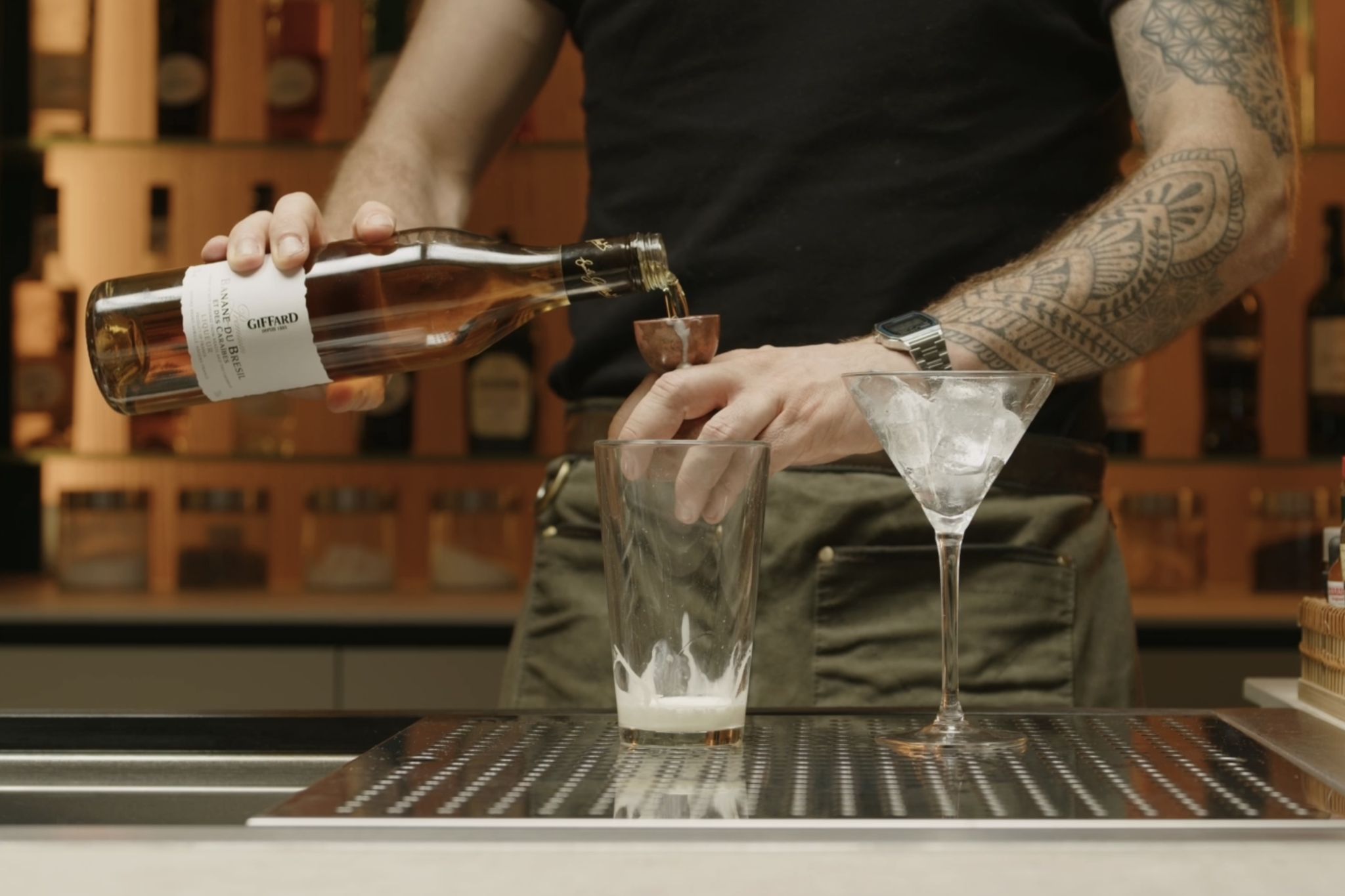 Banana Split Martini Cocktail Recipe by DrinksWorld