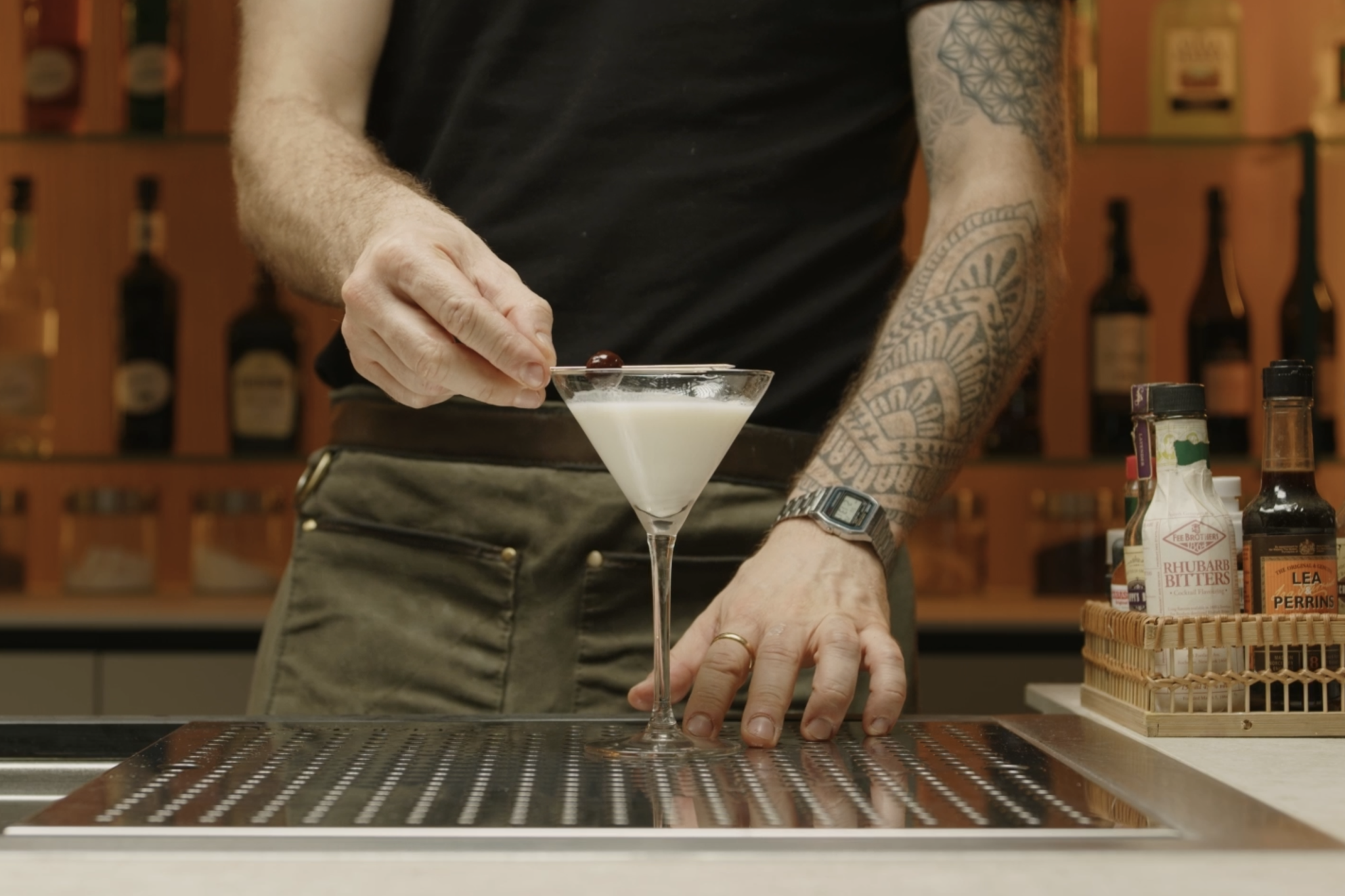 Banana Split Martini Cocktail Recipe by DrinksWorld