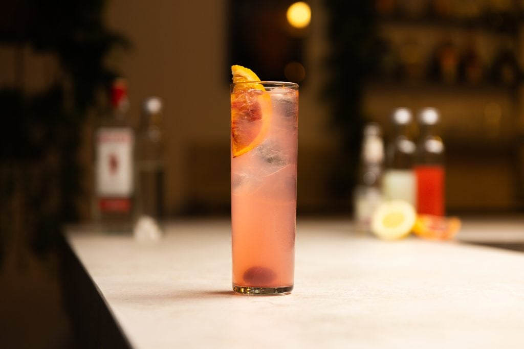 Blood Orange Collins Cocktail Recipe by DrinksWorld