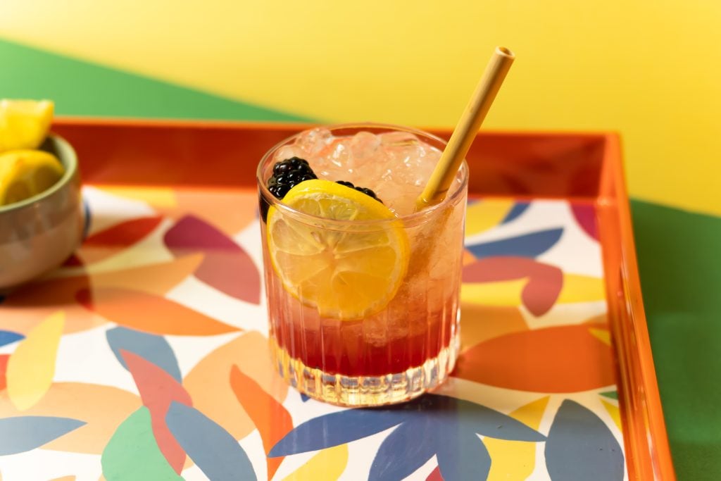 Bourbon Bramble Cocktail Recipe by DrinksWorld