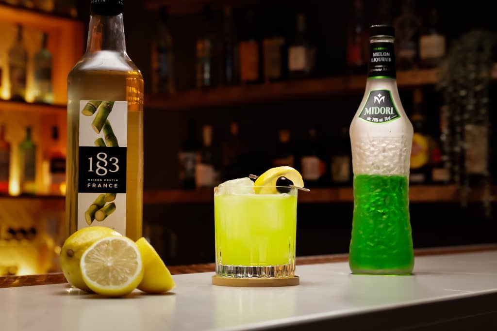 Midori Sour Cocktail Recipe by DrinksWorld