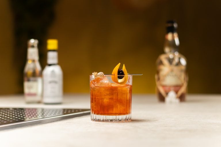 Rum Old Fashioned Cocktail Recipe by DrinksWorld
