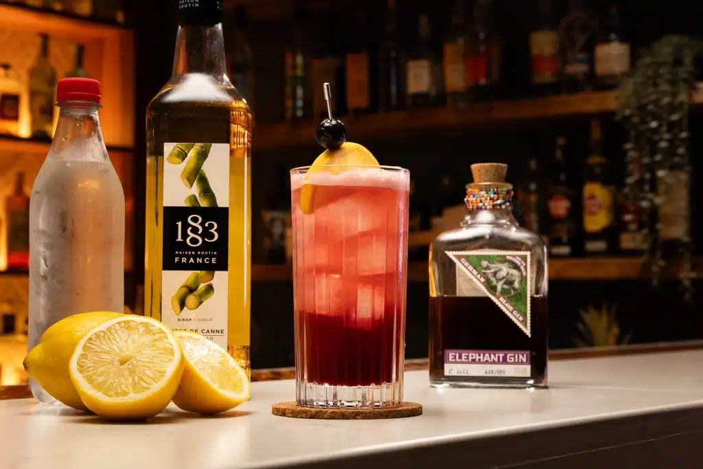 Sloe Gin Fizz Cocktail Recipe by DrinksWorld