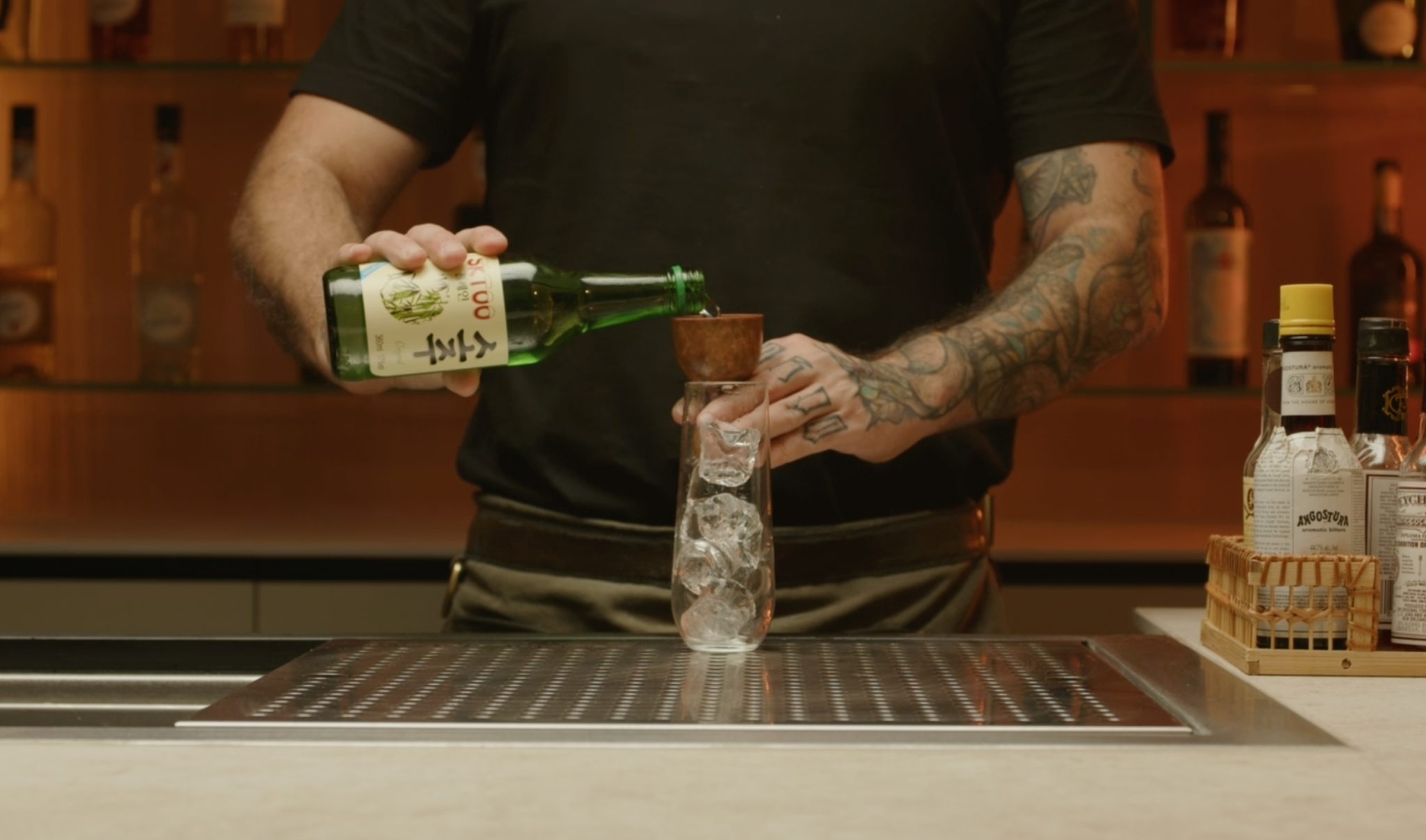Soju Sunrise Cocktail Recipe by DrinksWorld